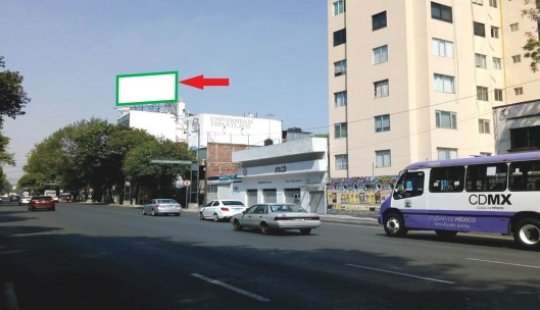 Espectaculares en CDMX en el barrio Roma Sur - Ponto: Nº ME20051